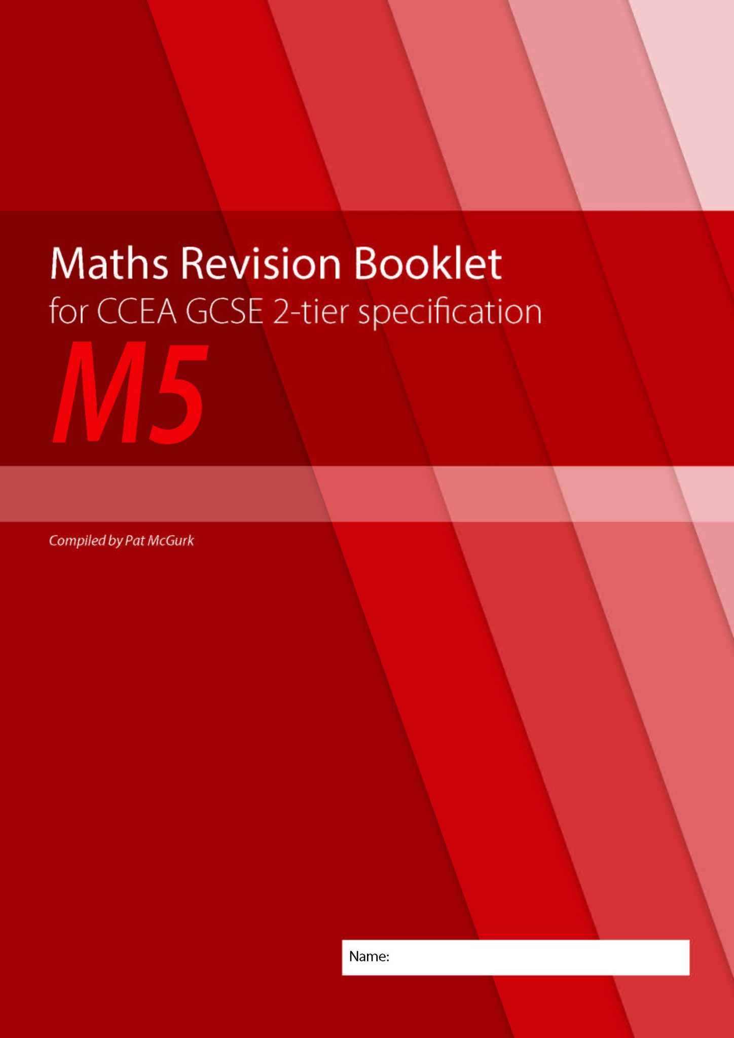 M8 Maths Revision Booklet for CCEA GCSE 2-tier Specification ...